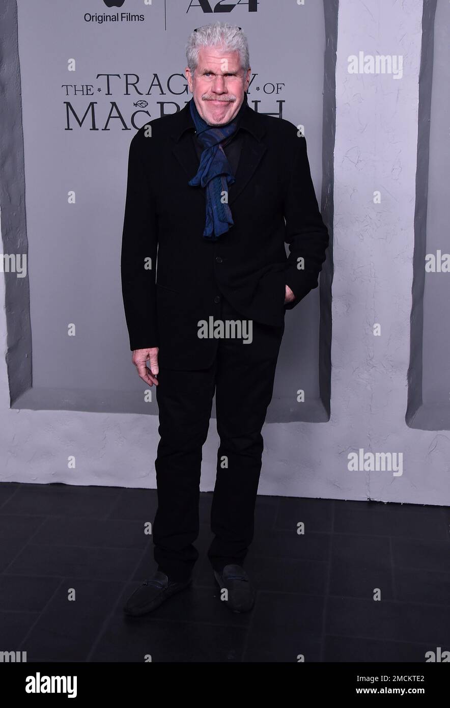 Ron Perlman arrives at the premiere of "The Tragedy of Macbeth" at the ...