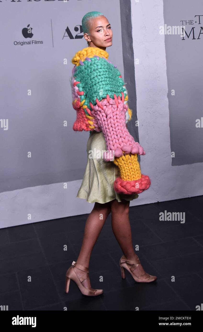 Kota Eberhardt arrives at the premiere of "The Tragedy of Macbeth" at ...