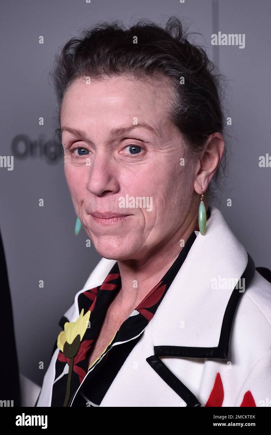 Frances McDormand arrives at the premiere of "The Tragedy of Macbeth ...