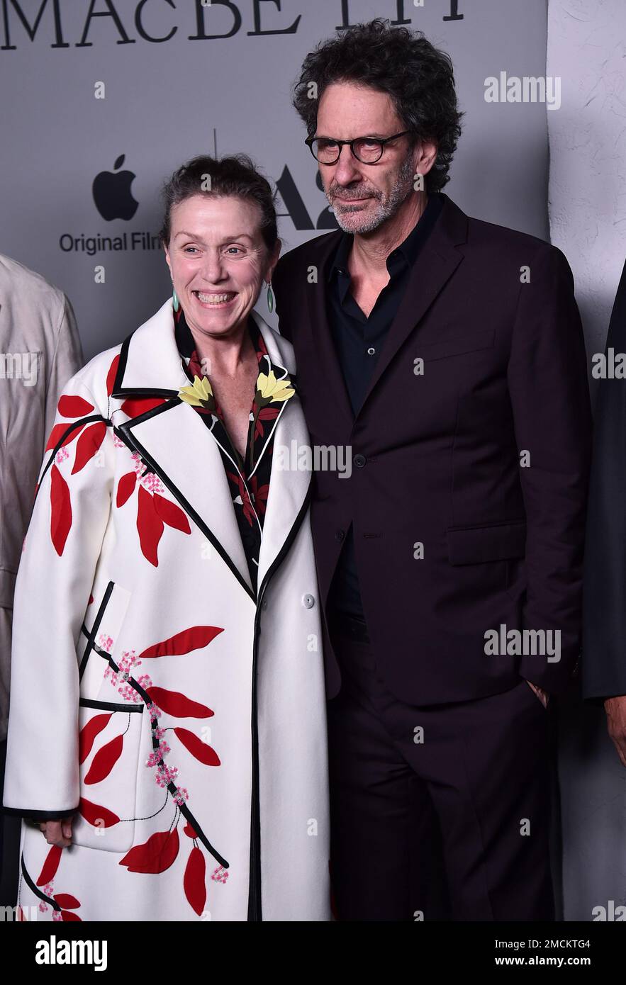 Frances McDormand, left, and Joel Coen arrive at the premiere of "The ...
