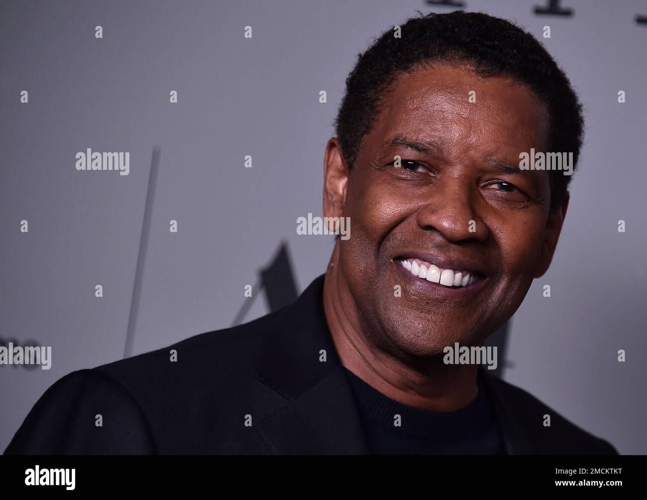 Actor Denzel Washington, who plays Macbeth in the film, arrives at the ...
