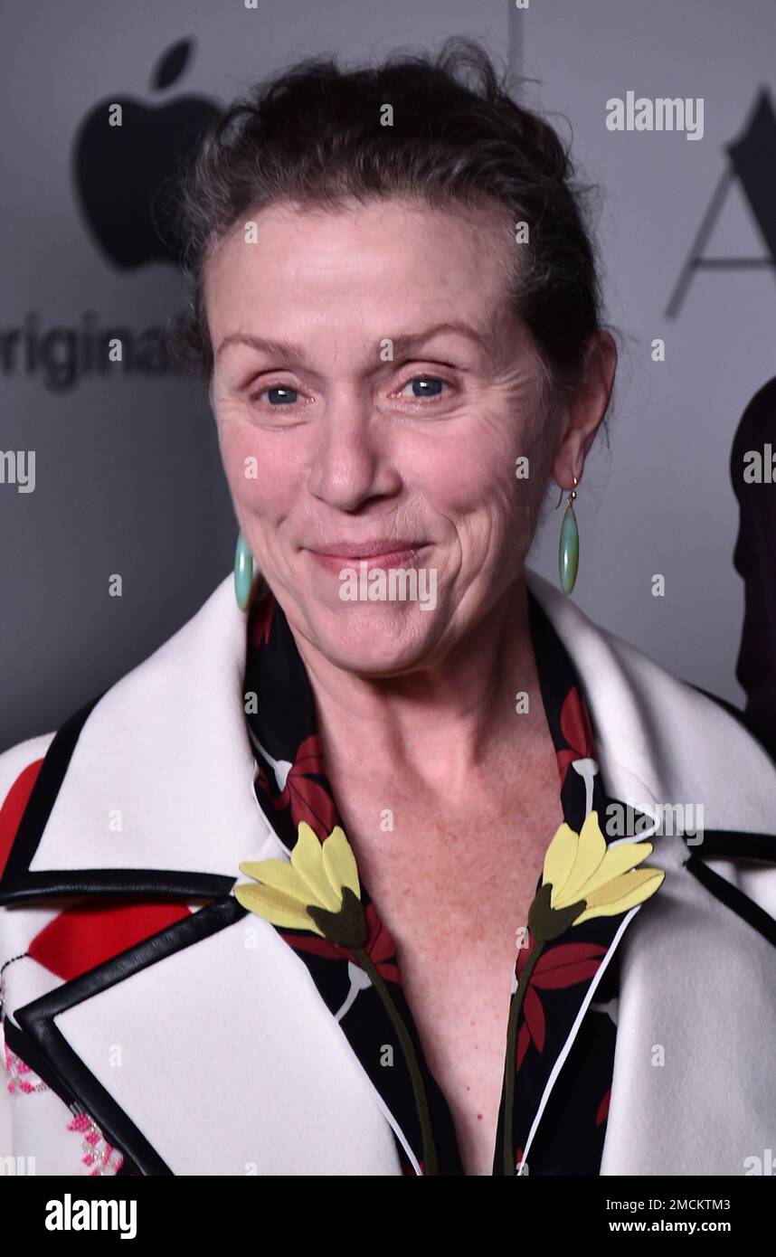 Actress Frances McDormand, who plays Lady Macbeth in the film, arrives ...