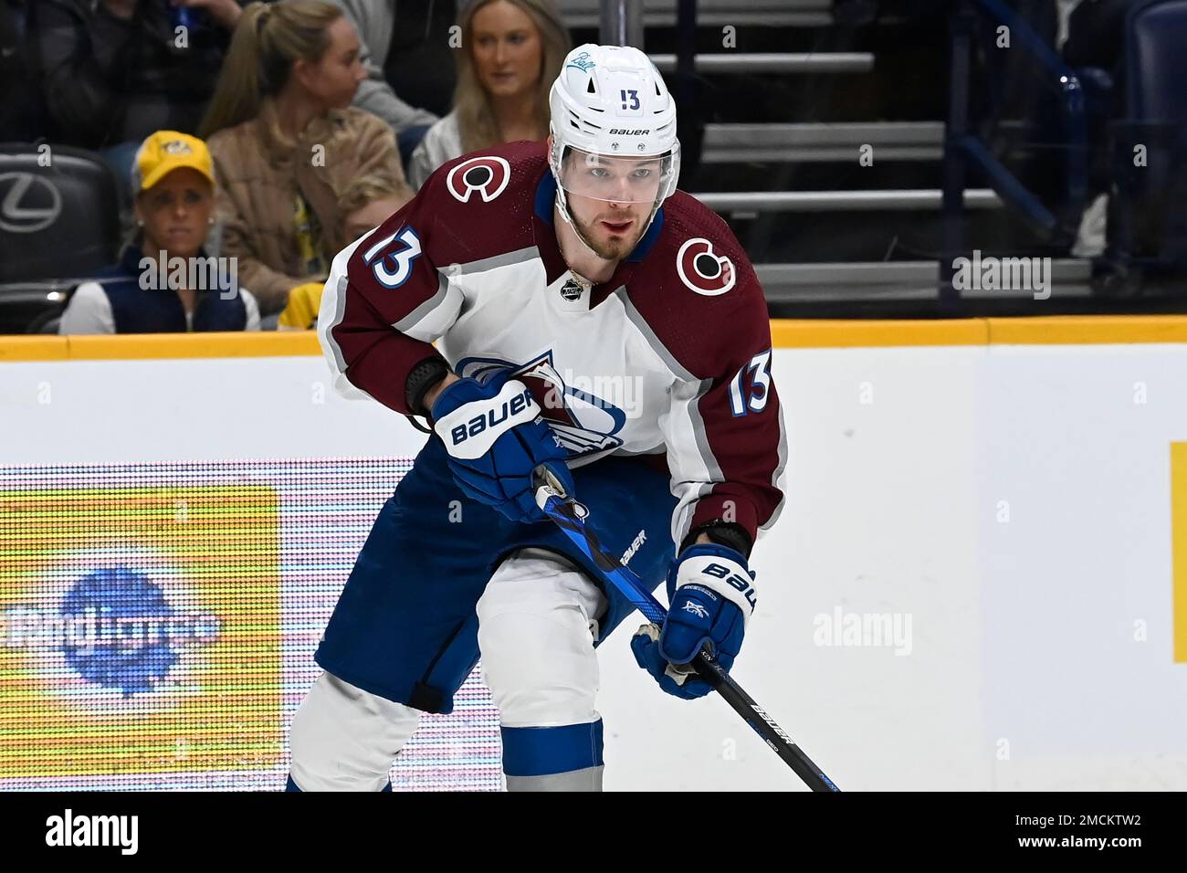 Colorado Avalanche right wing Valeri Nichushkin (13) plays against the ...