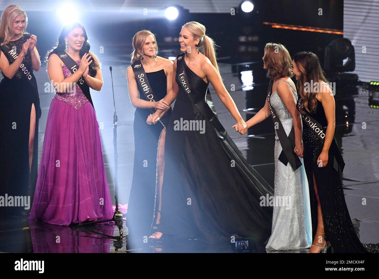 Miss Texas Mallory Fuller is announced as a top 10 finalist in the Miss ...
