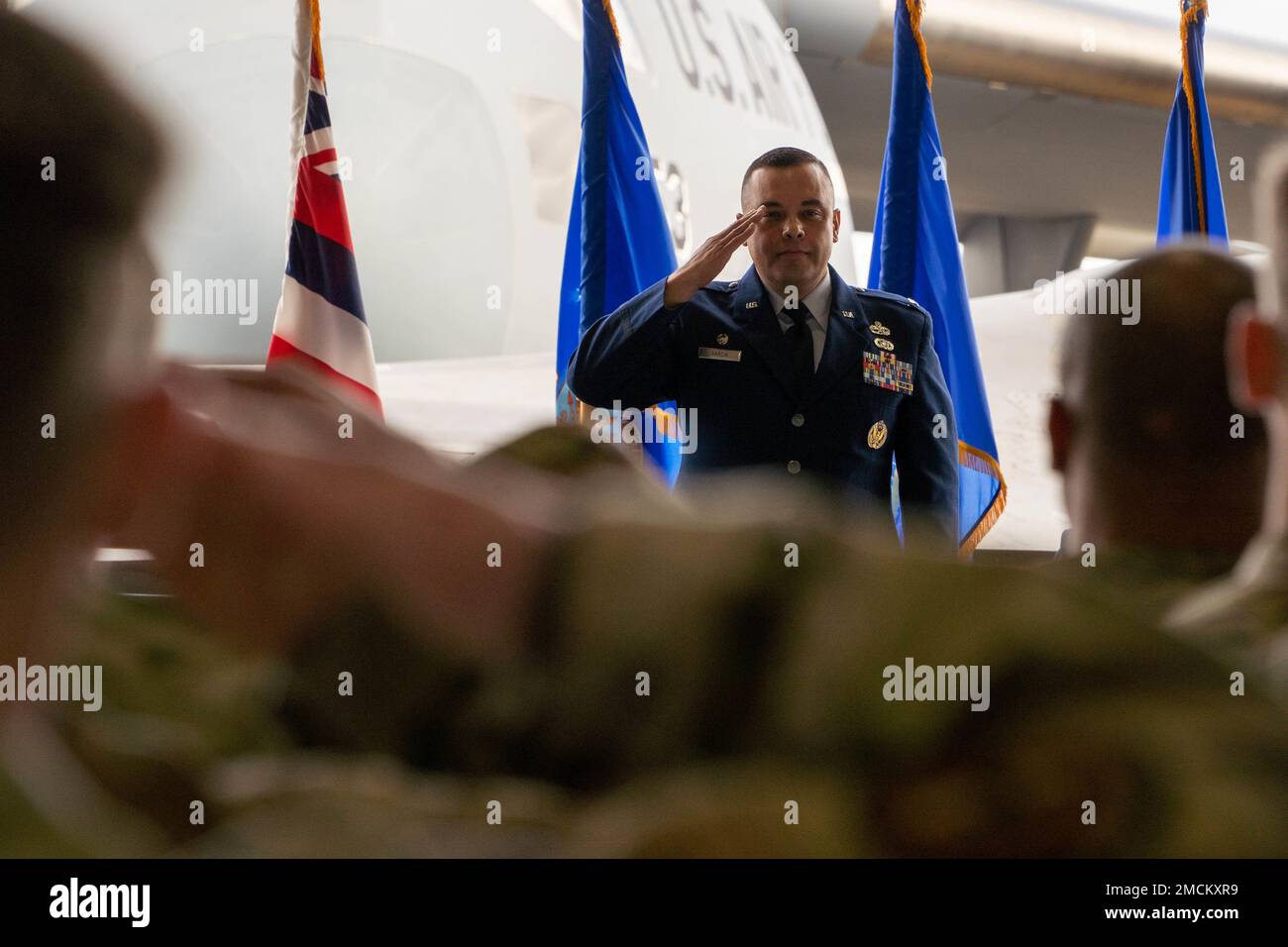 Col. Andrew Garcia, 15th Wing Maintenance Group, commander, initiates ...