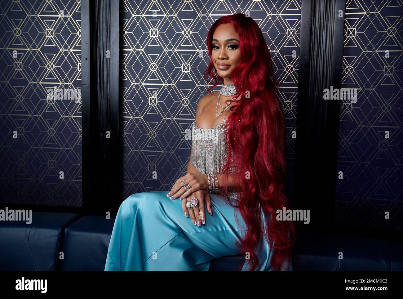 Rapper Saweetie poses for a portrait at Nightingale Plaza in Los ...