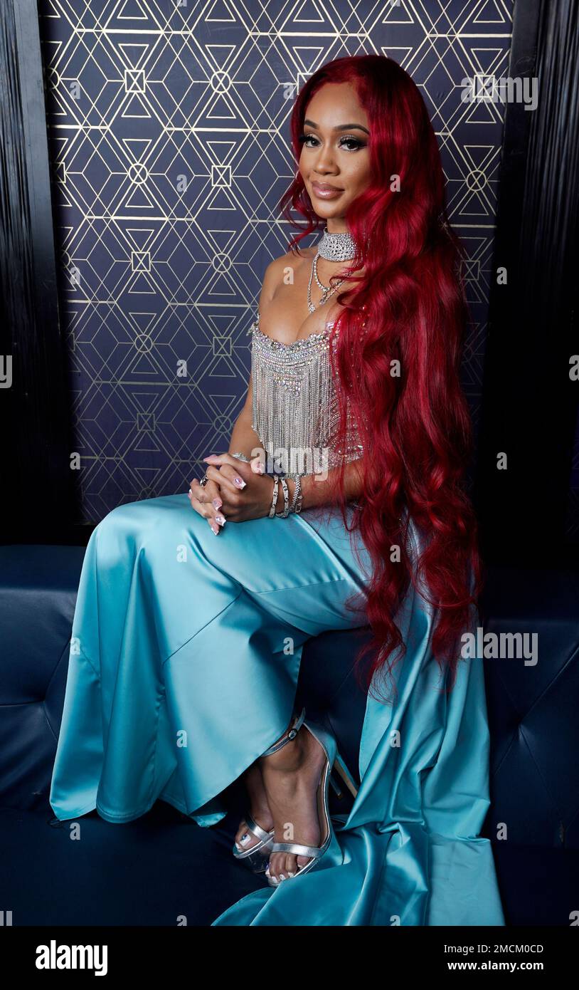 Rapper Saweetie poses for a portrait at Nightingale Plaza in Los ...