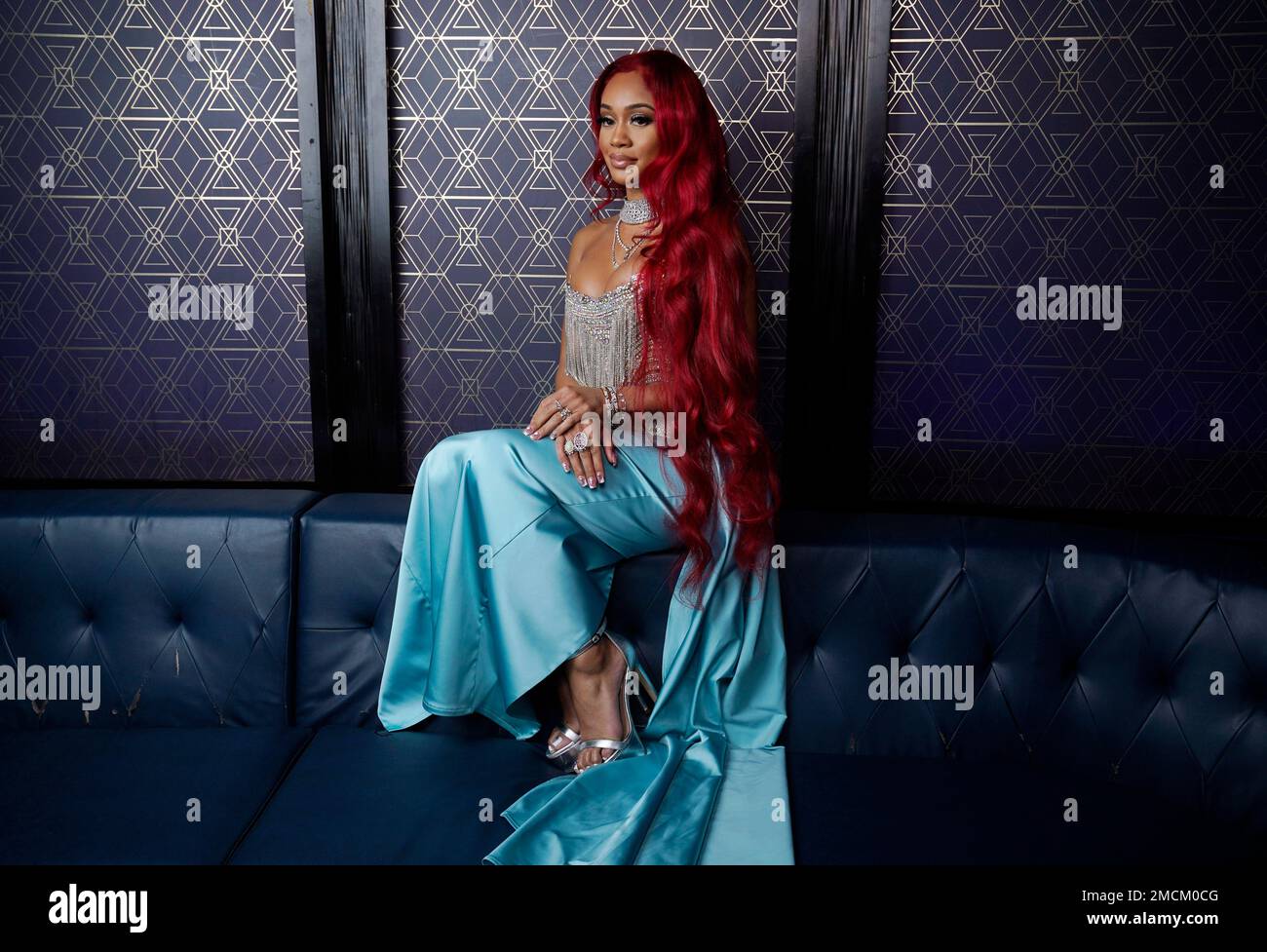 Rapper Saweetie poses for a portrait at Nightingale Plaza in Los ...