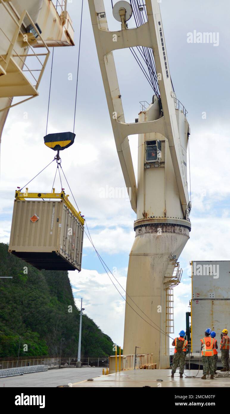 SANTA RITA, Guam (July 6, 2022) Sailors assigned to Task Group 75.2 of ...