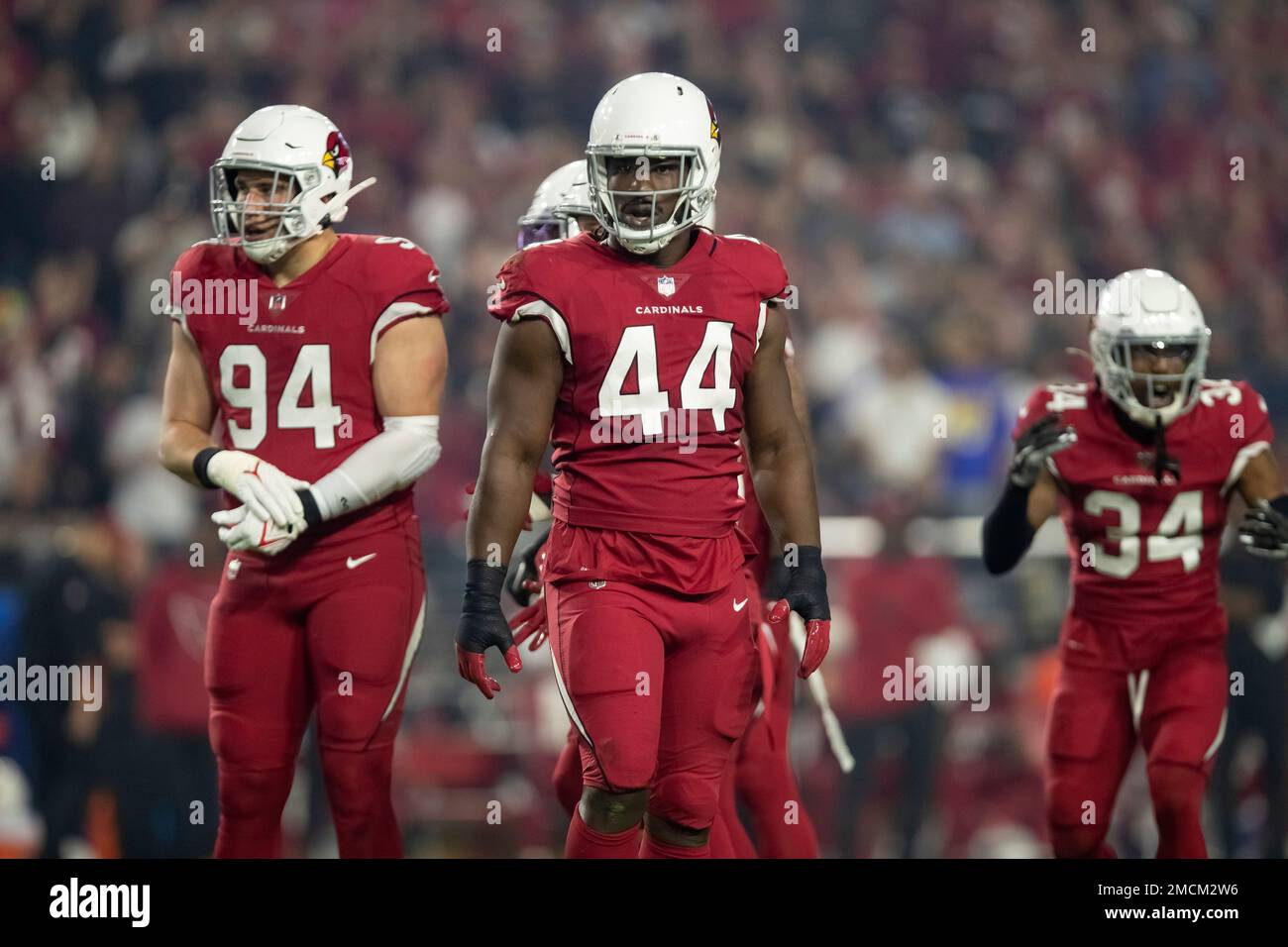 Linebacker (44) Markus Golden of the Arizona Cardinals against the Los ...