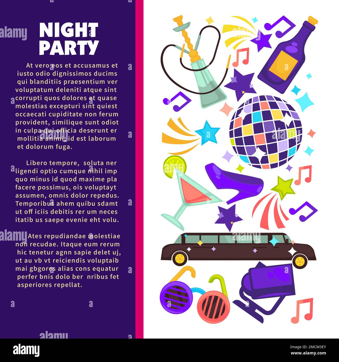 Glass cocktail disco ball Stock Vector Images - Alamy