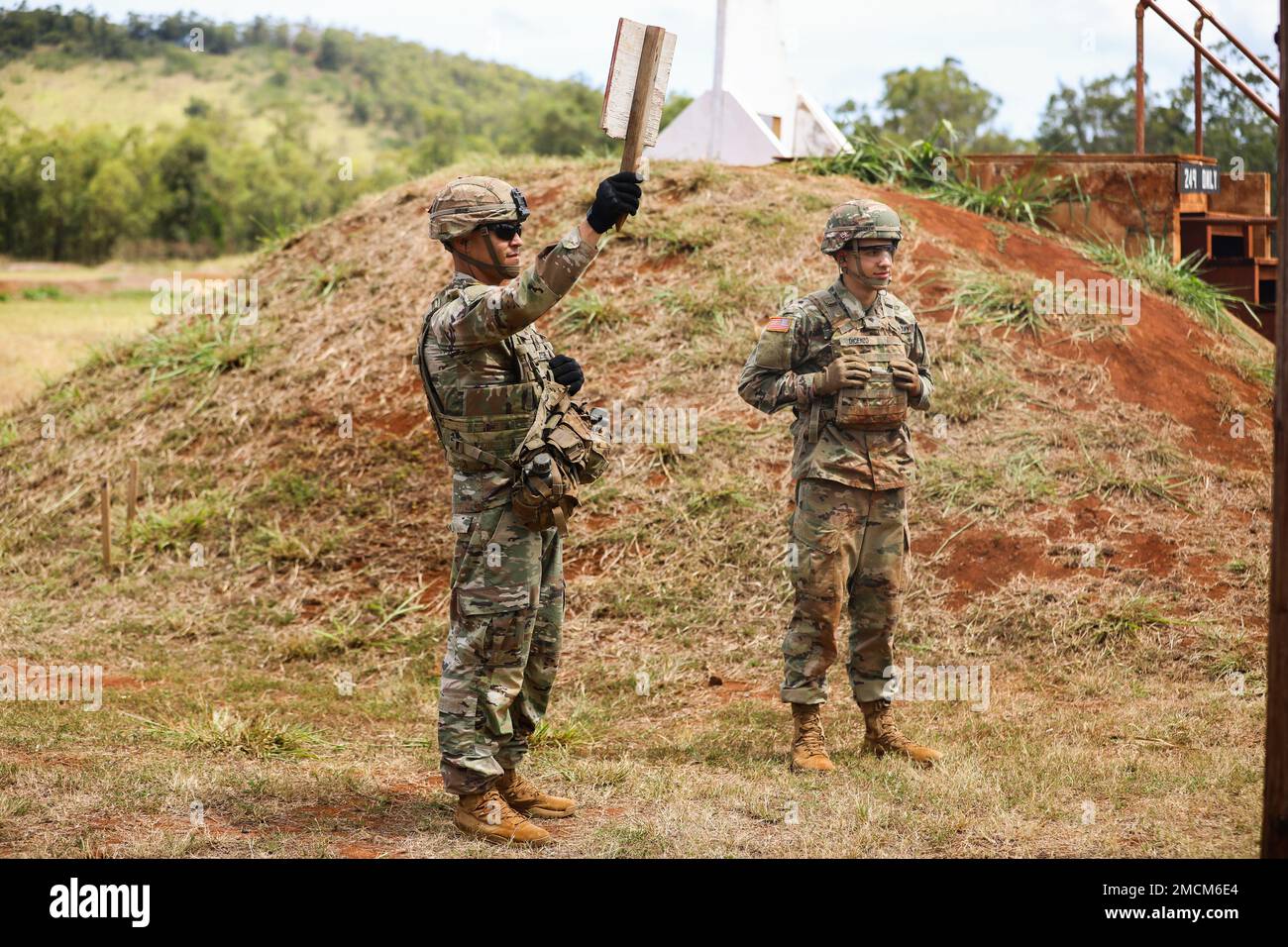 Today, soldiers with the Division Sustainment Troops Battalion spent the morning at the range ...