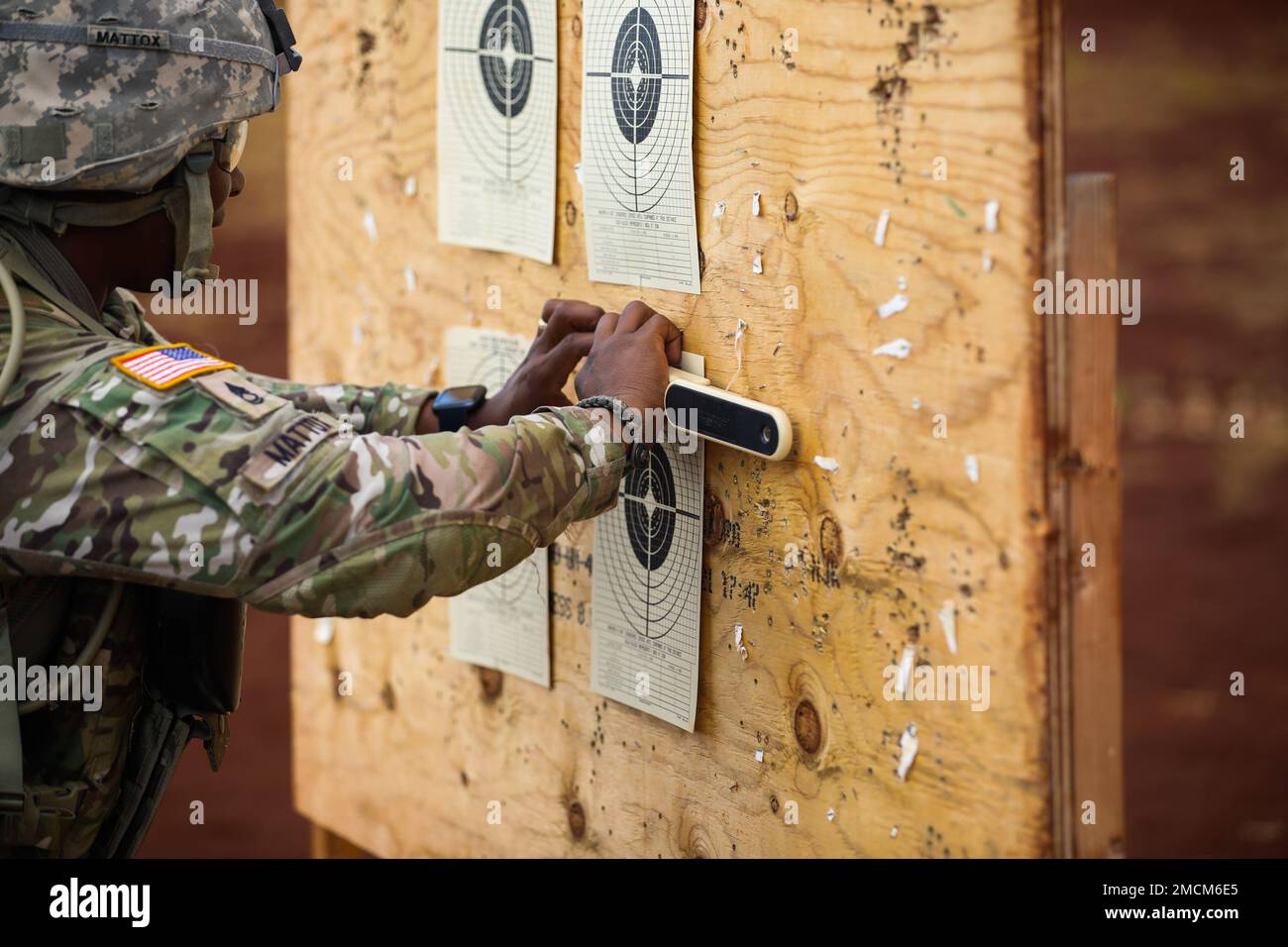 Today, soldiers with the Division Sustainment Troops Battalion spent the morning at the range ...