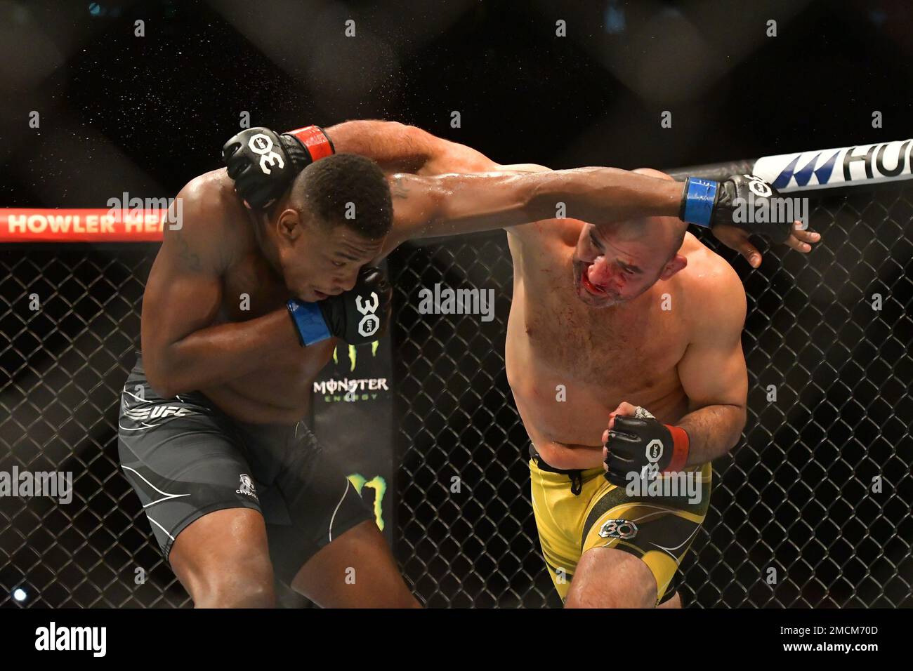 RIO DE JANEIRO, RJ - JANUARY 22: (R-L) Glover Teixeira punches Jamahal ...