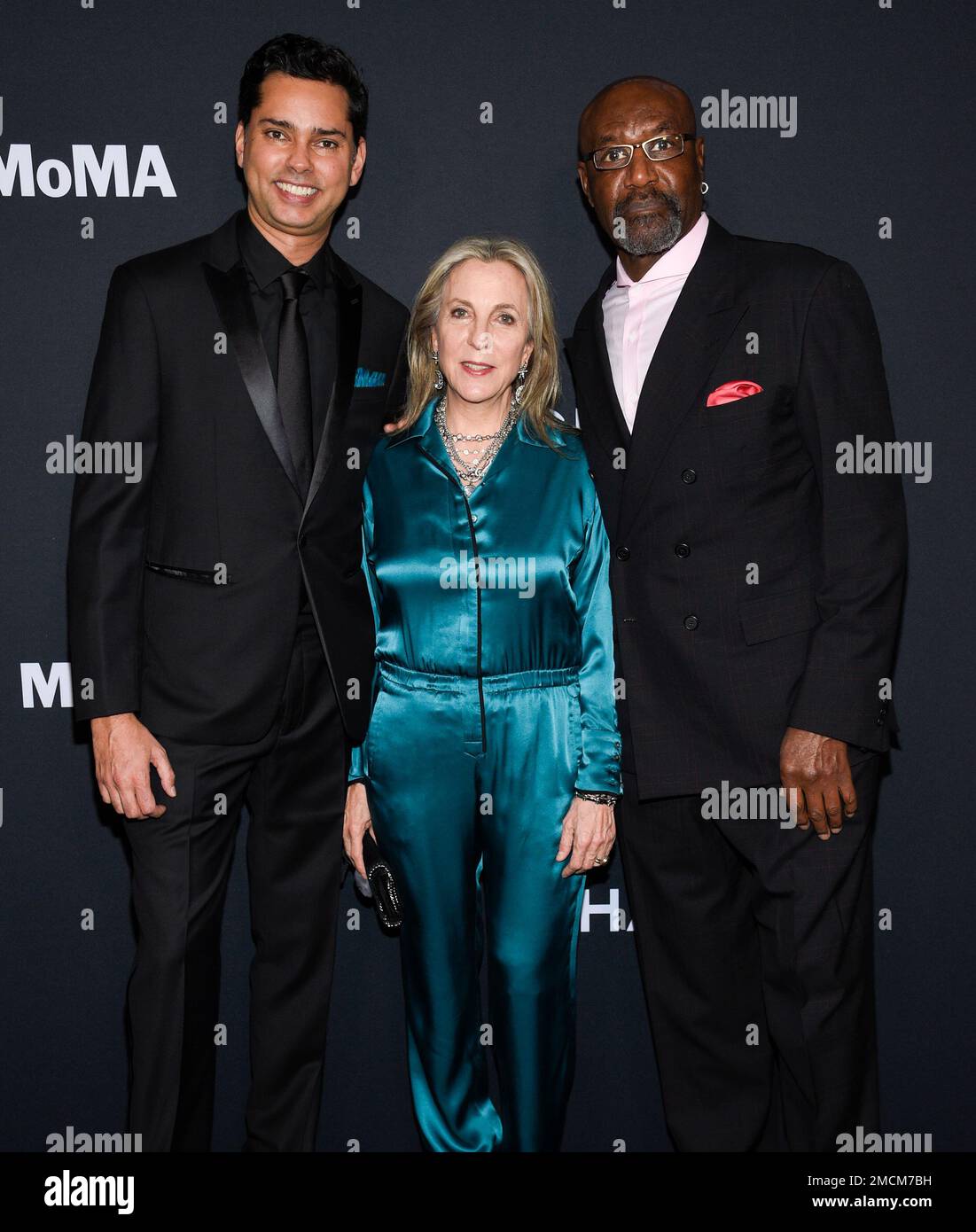 Rajendra Roy, left, Susan Cohn Rockefeller and Delroy Lindo pose ...