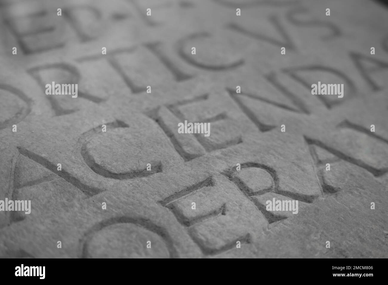 Ancient roman stone tablet latin hi-res stock photography and images ...