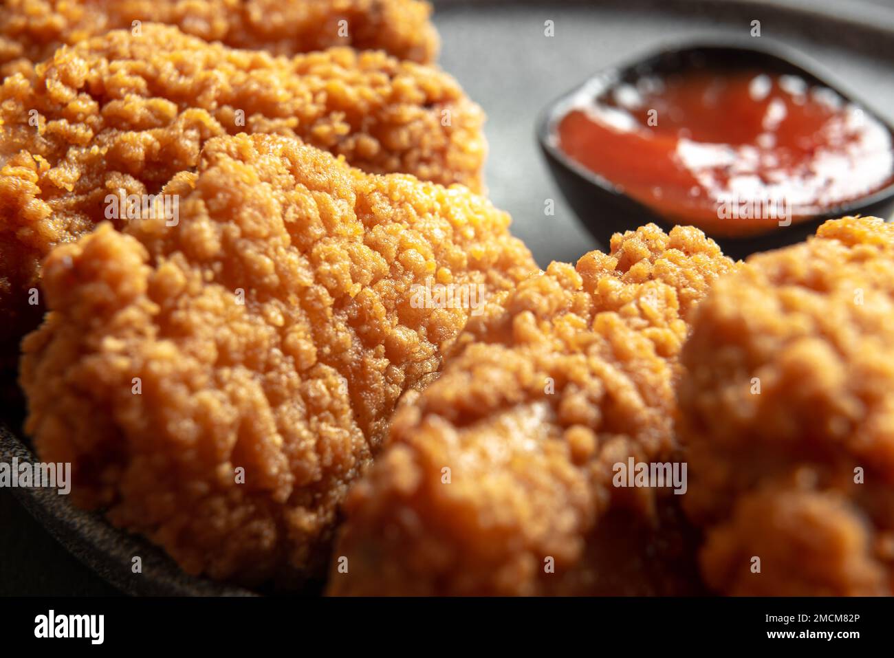 Close up. Fried pakora or Pyaj Pakoda or as Crispy Kanda bhaji, Bhajji ...