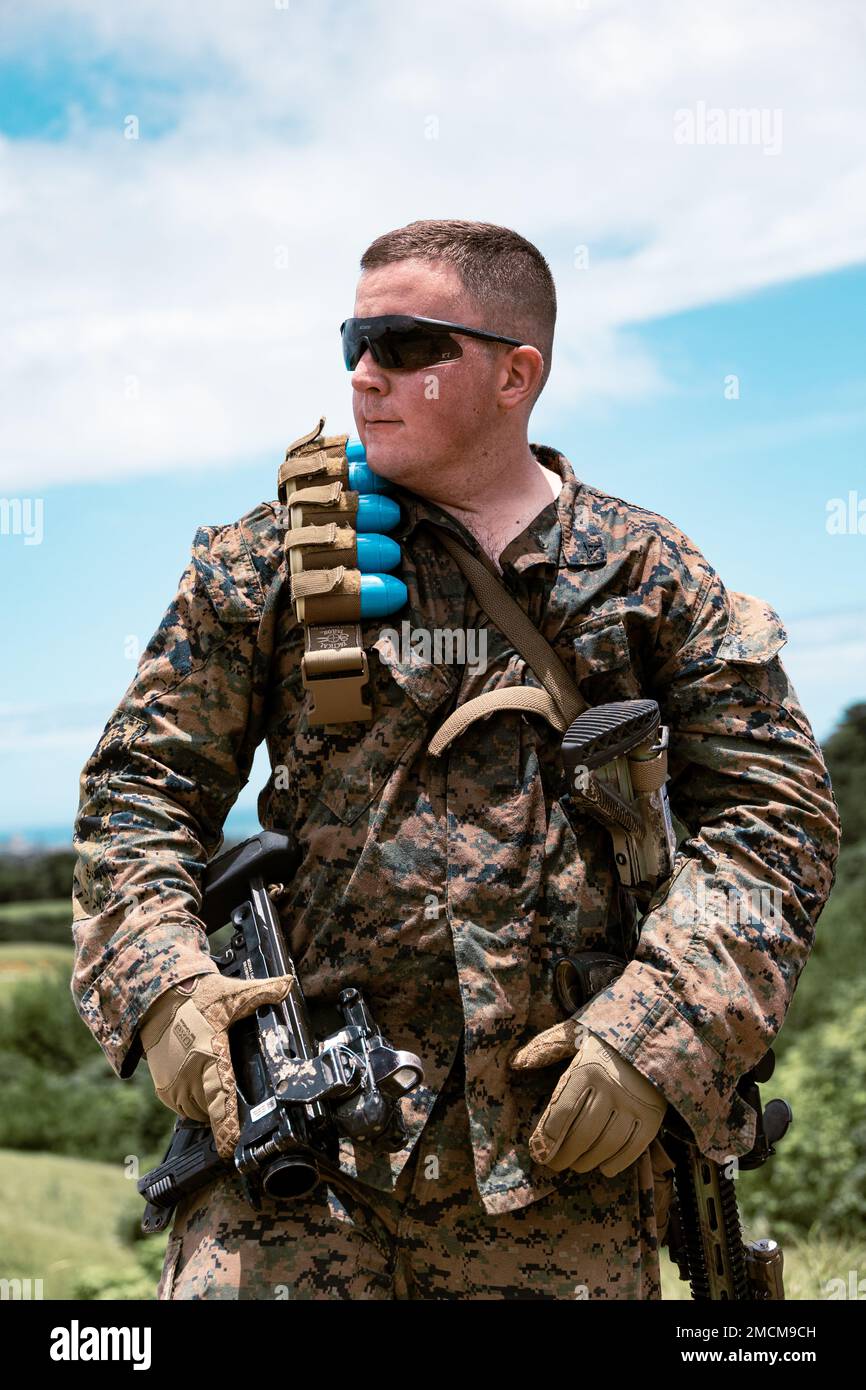 U.S. Marine Corps Lance Cpl. Taylor Armstrong, an infantry Marine with ...