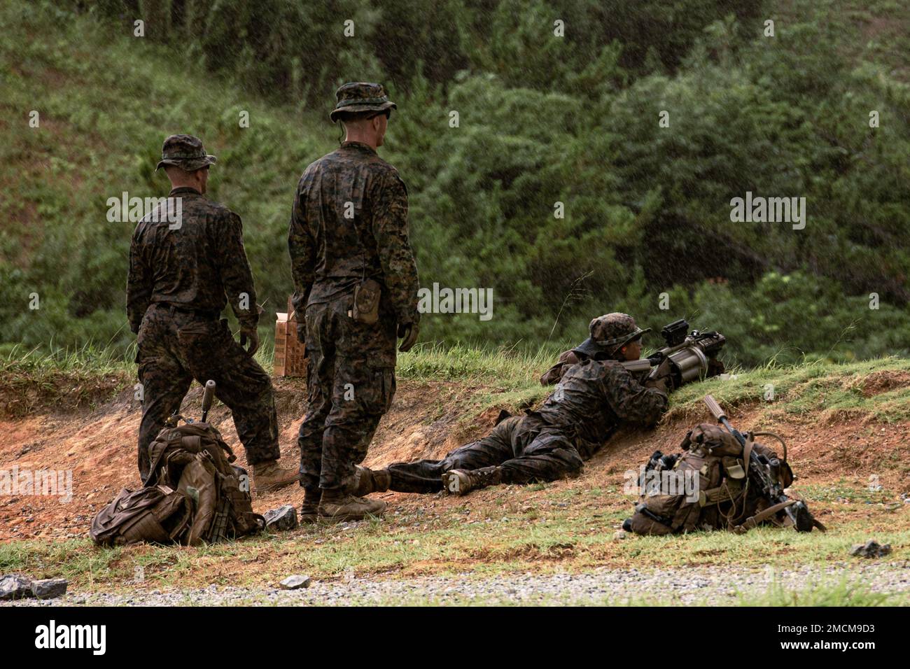 U.S. Marines with Battalion Landing Team 2/5, 31st Marine Expeditionary ...