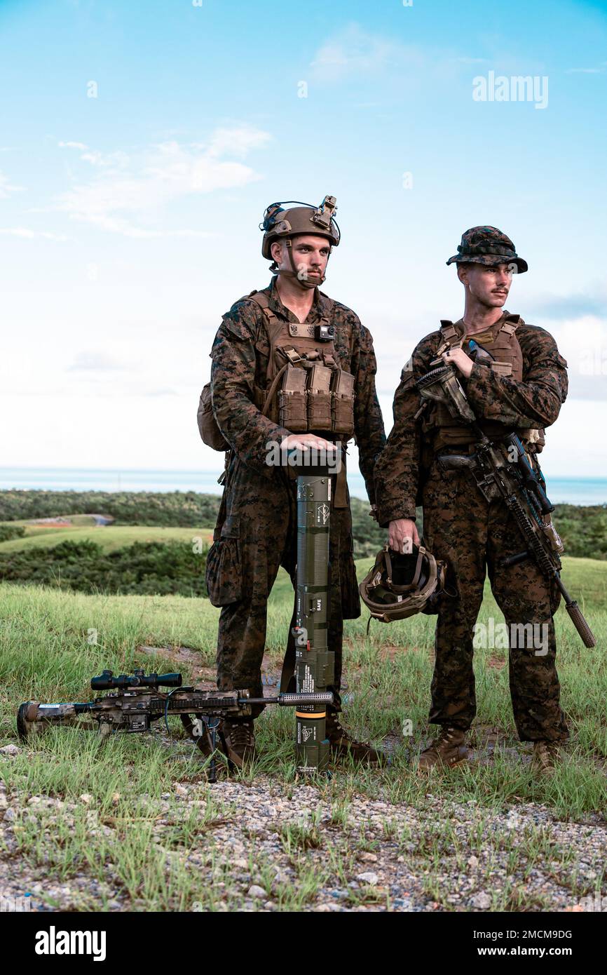 U.S. Marine Corps Lance Cpl. Logan Tabor and Lance Cpl. Logan Lanier ...