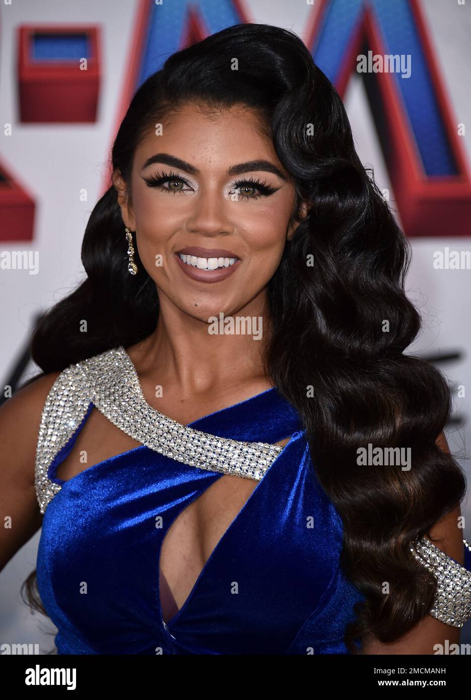 Brandi King arrives at the premiere of "Spider-Man: No Way Home" at the ...