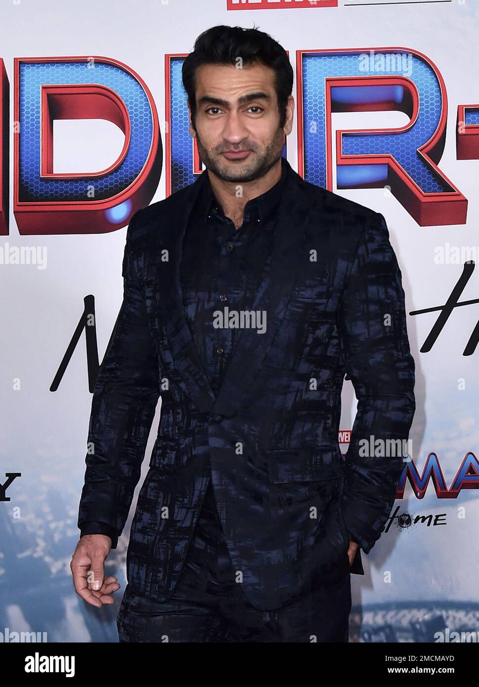 Kumail Nanjiani arrives at the premiere of "Spider-Man: No Way Home" at ...