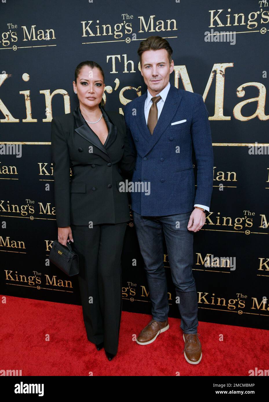 Alex Lundqvist, right, and Keytt Lundqvist attend the premiere of "The ...