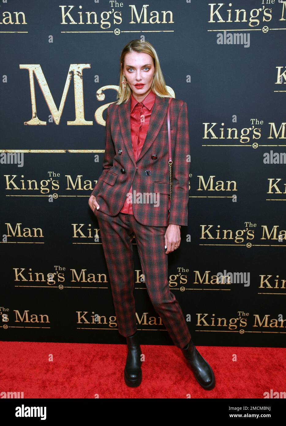 Alina Baikova attends the premiere of "The King's Man" at the Museum of ...