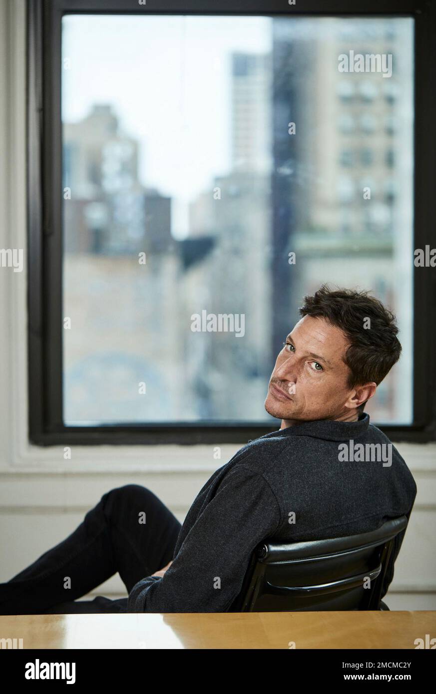 Simon Rex poses for a portrait in New York on Nov. 29, 2021 to promote ...