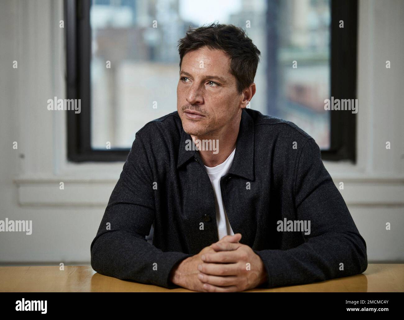 Simon Rex poses for a portrait in New York on Nov. 29, 2021 to promote ...