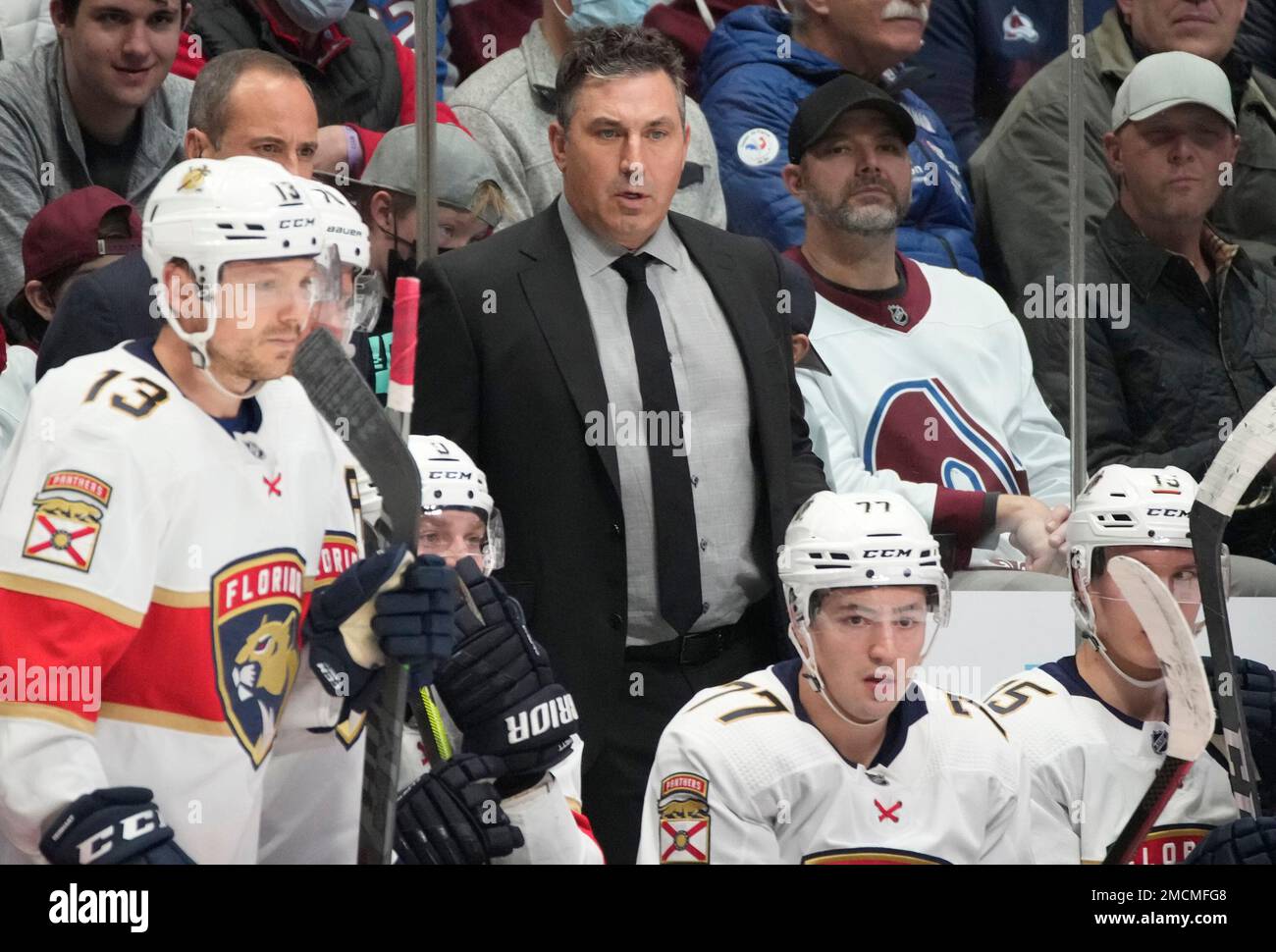 Florida Panthers interim head coach Andrew Brunette in the second ...