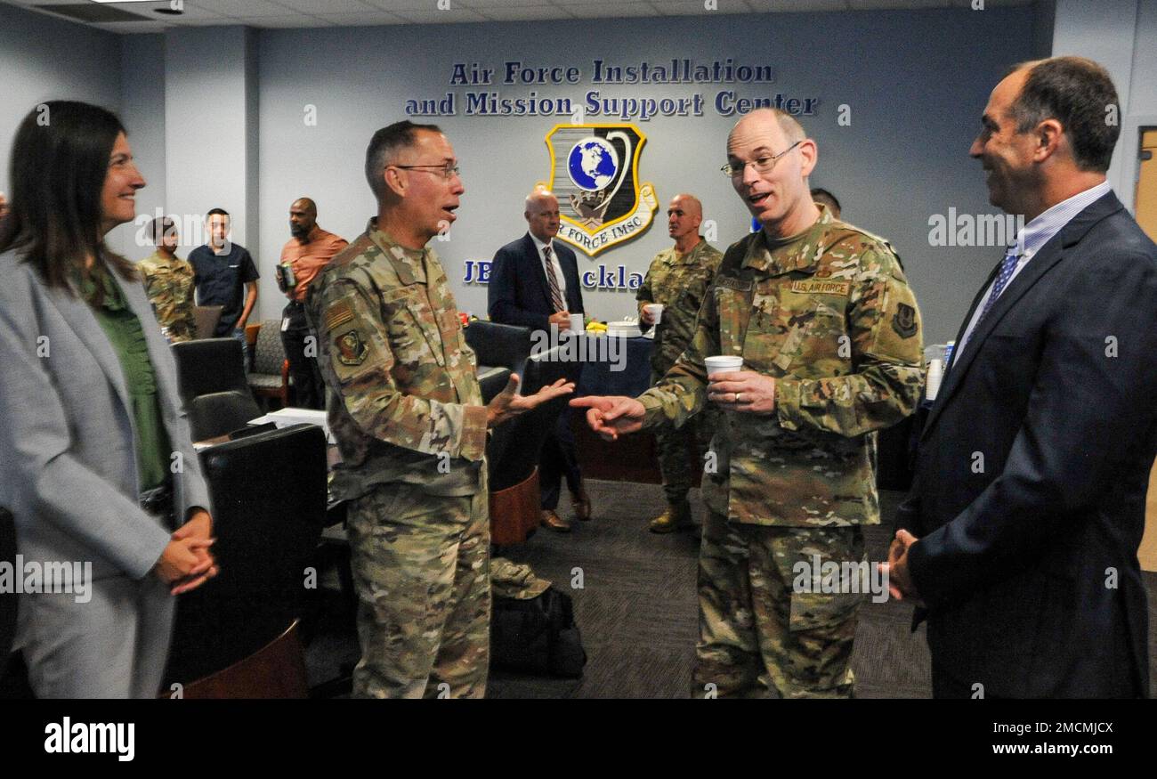 Maj. Gen. Tom Wilcox (left), Air Force Installation and Mission Support ...