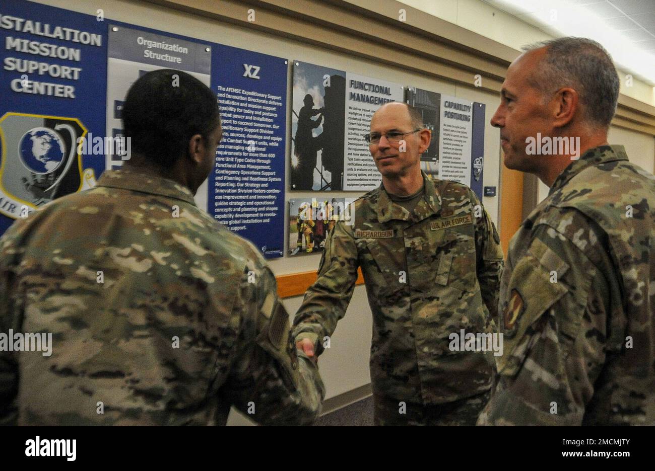 Gen. Duke K. Richardson, Air Force Materiel Command commander, coins ...