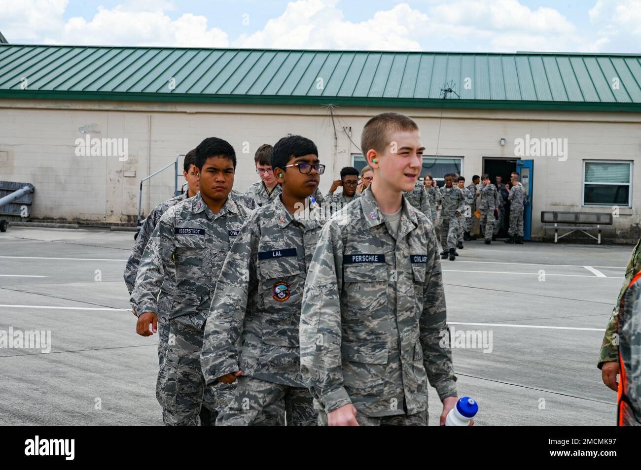 Over 140 Civil Air Patrol cadets from the Georgia Wing processed ...