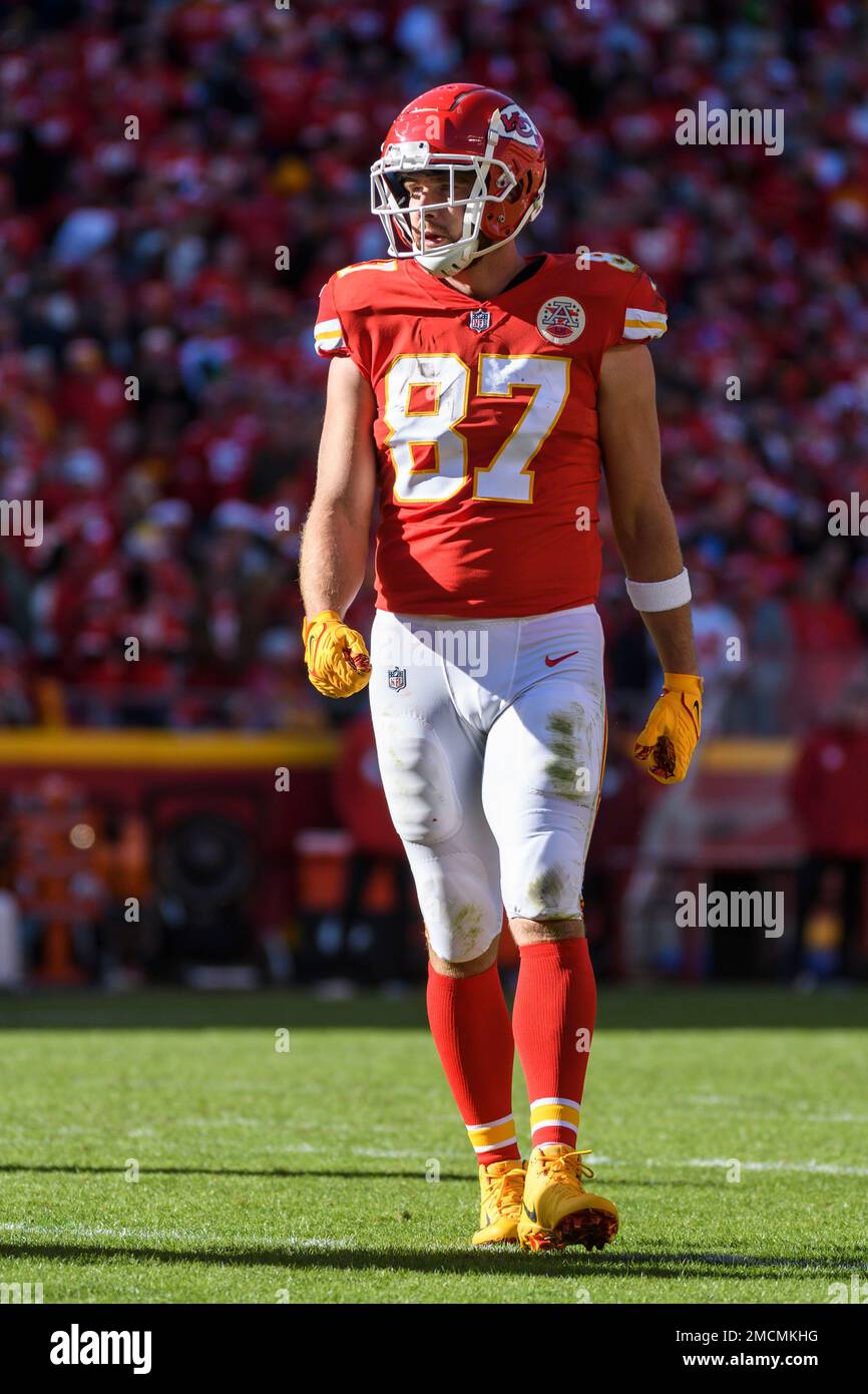 Kansas City Chiefs tight end Travis Kelce during the first half of an ...