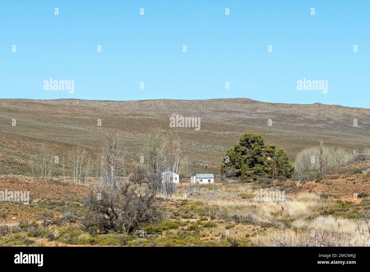 SUTHERLAND, SOUTH AFRICA - SEP 3, 2022: Buildings at Modderfontein farm ...