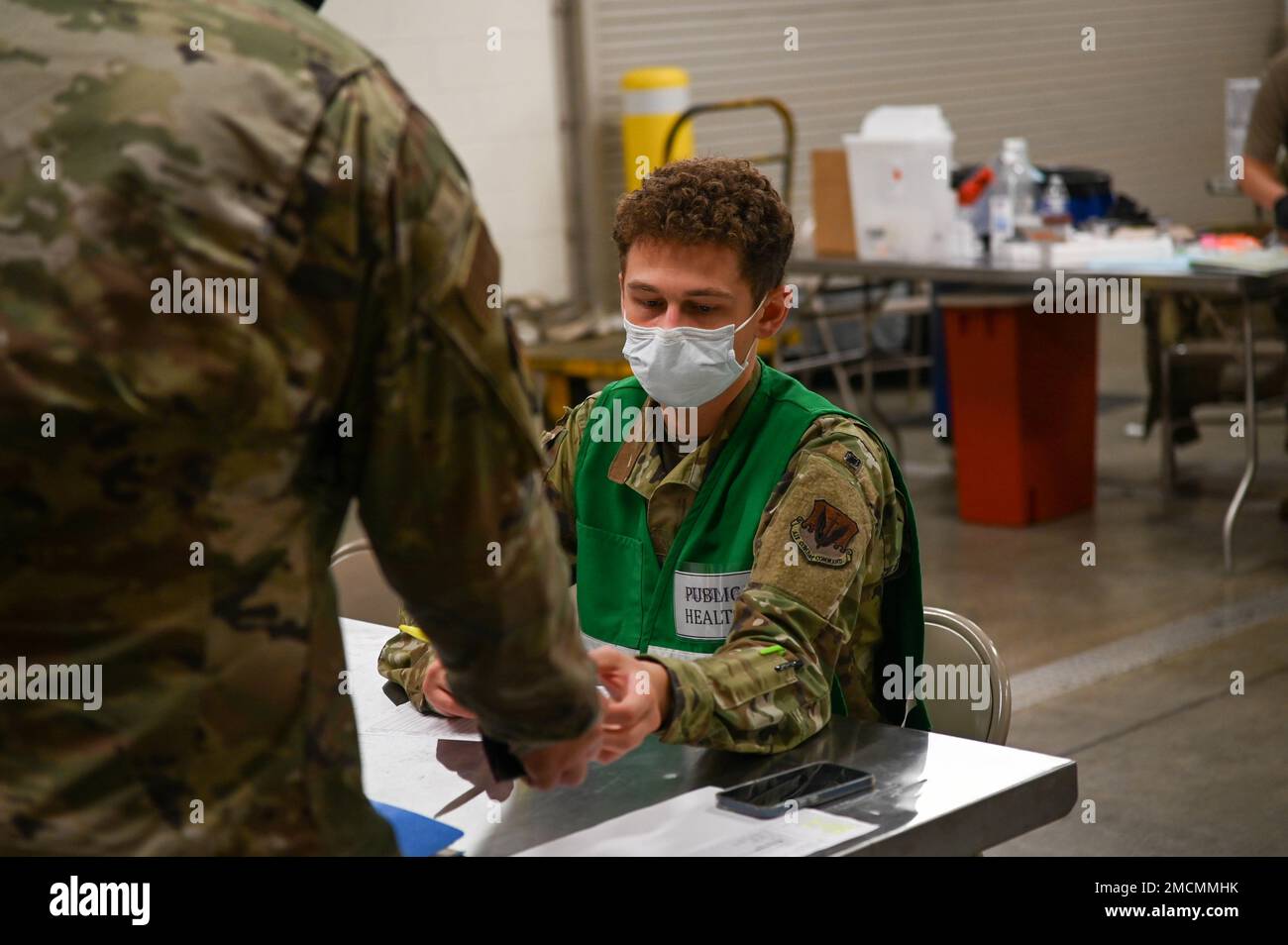 A U.S. Air Force Airman from the 20th Operational Medical Readiness ...