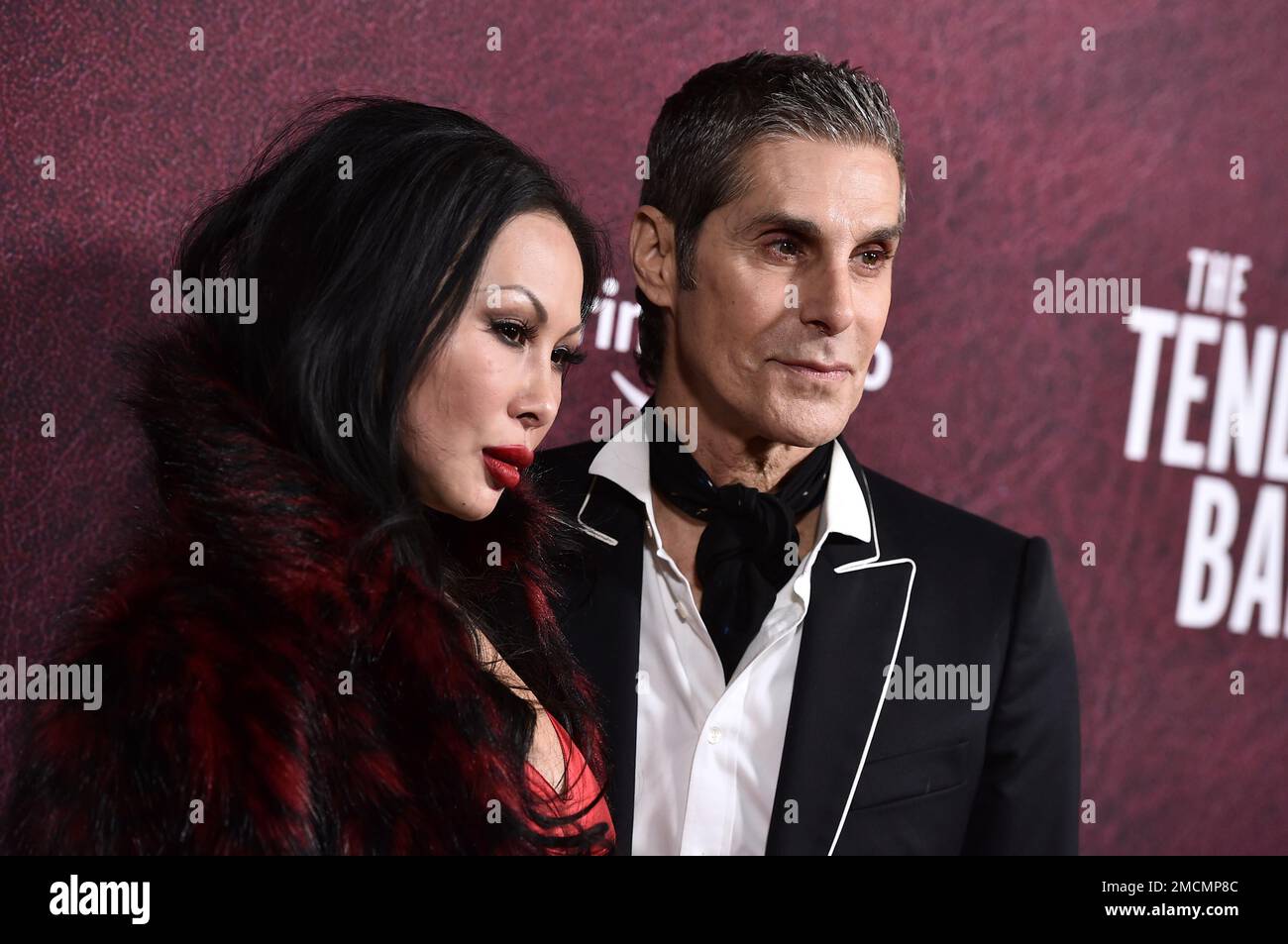 Etty Lau Farrell, left, and Perry Farrell arrive at the premiere of ...