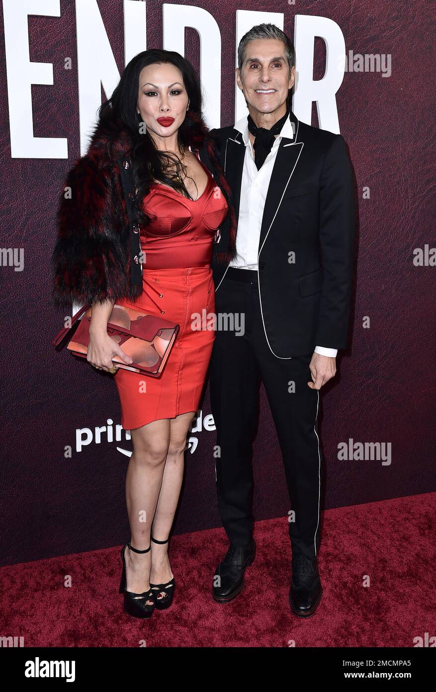 Etty Lau Farrell, left, and Perry Farrell arrive at the premiere of ...