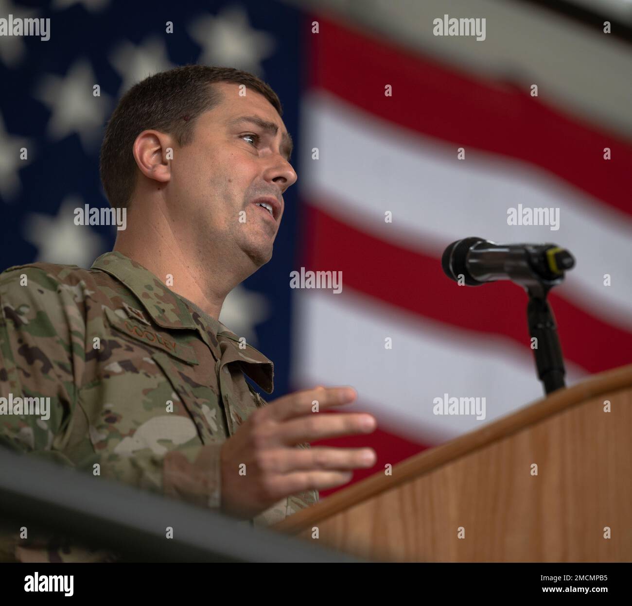 U.S. Air Force Col. Dan Cooley, 521st Air Mobility Operations Wing ...
