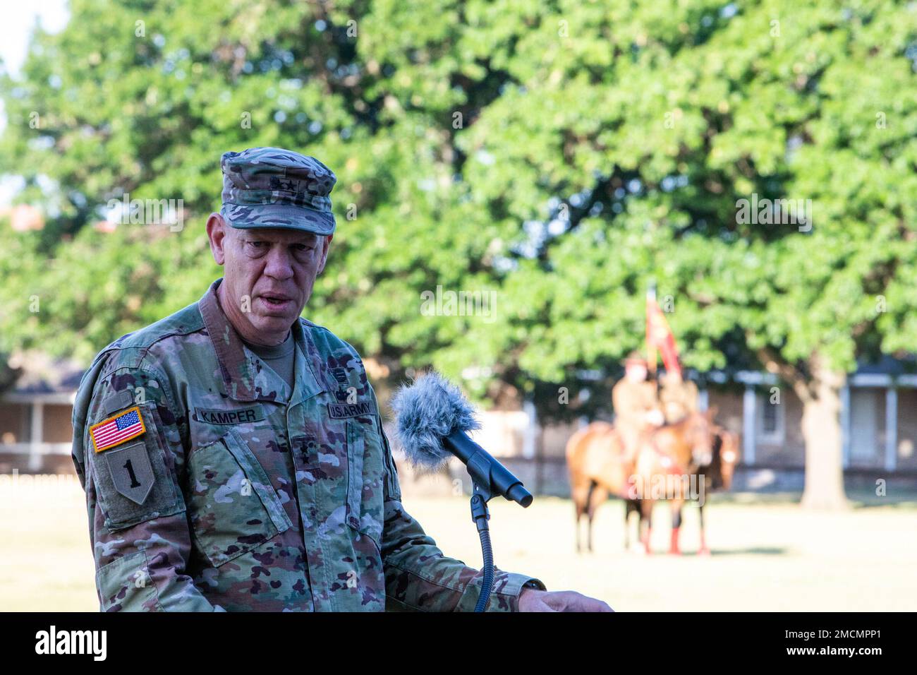 Maj. Gen. Kenneth Kamper, commanding general, Fires Center of ...