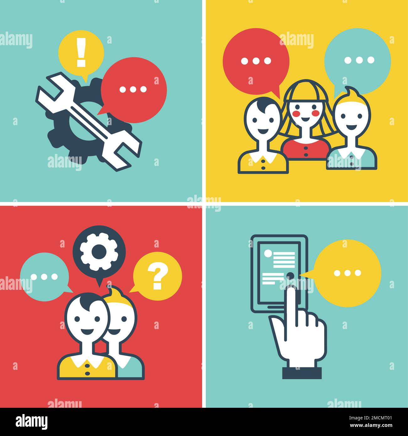 Customer care icon web Stock Vector Images - Alamy