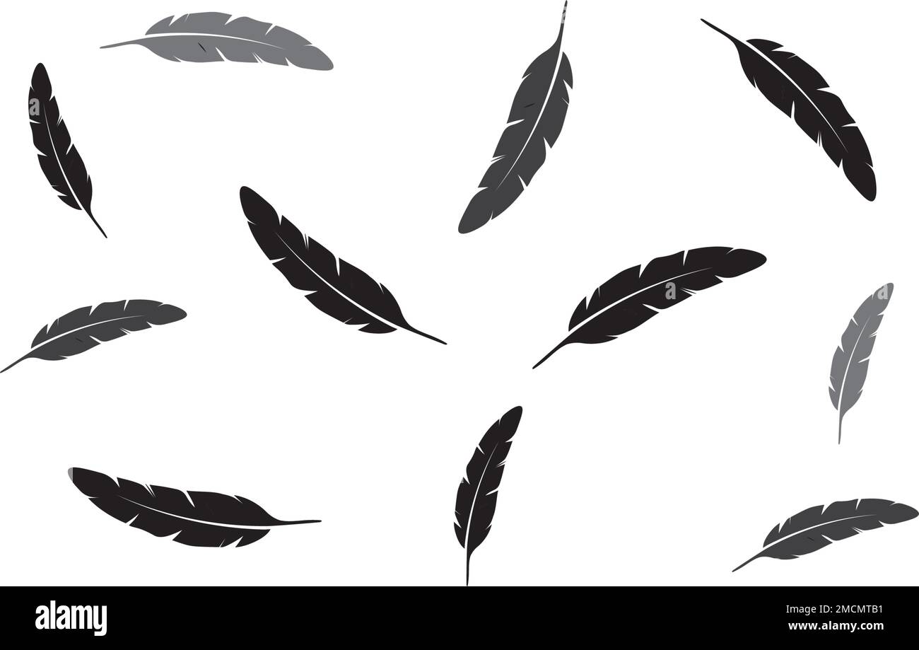 feather background logo illustration design Stock Vector Image & Art ...
