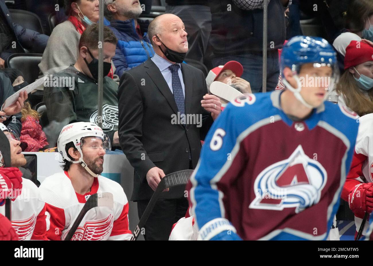 Detroit Red Wings head coach Jeff Blashill in the second period of an ...