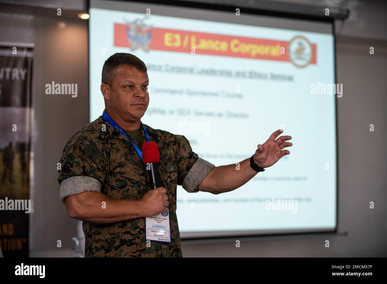 U.S. Marine Corps MSgt. Matthew Higgins, Operations Chief, College of ...