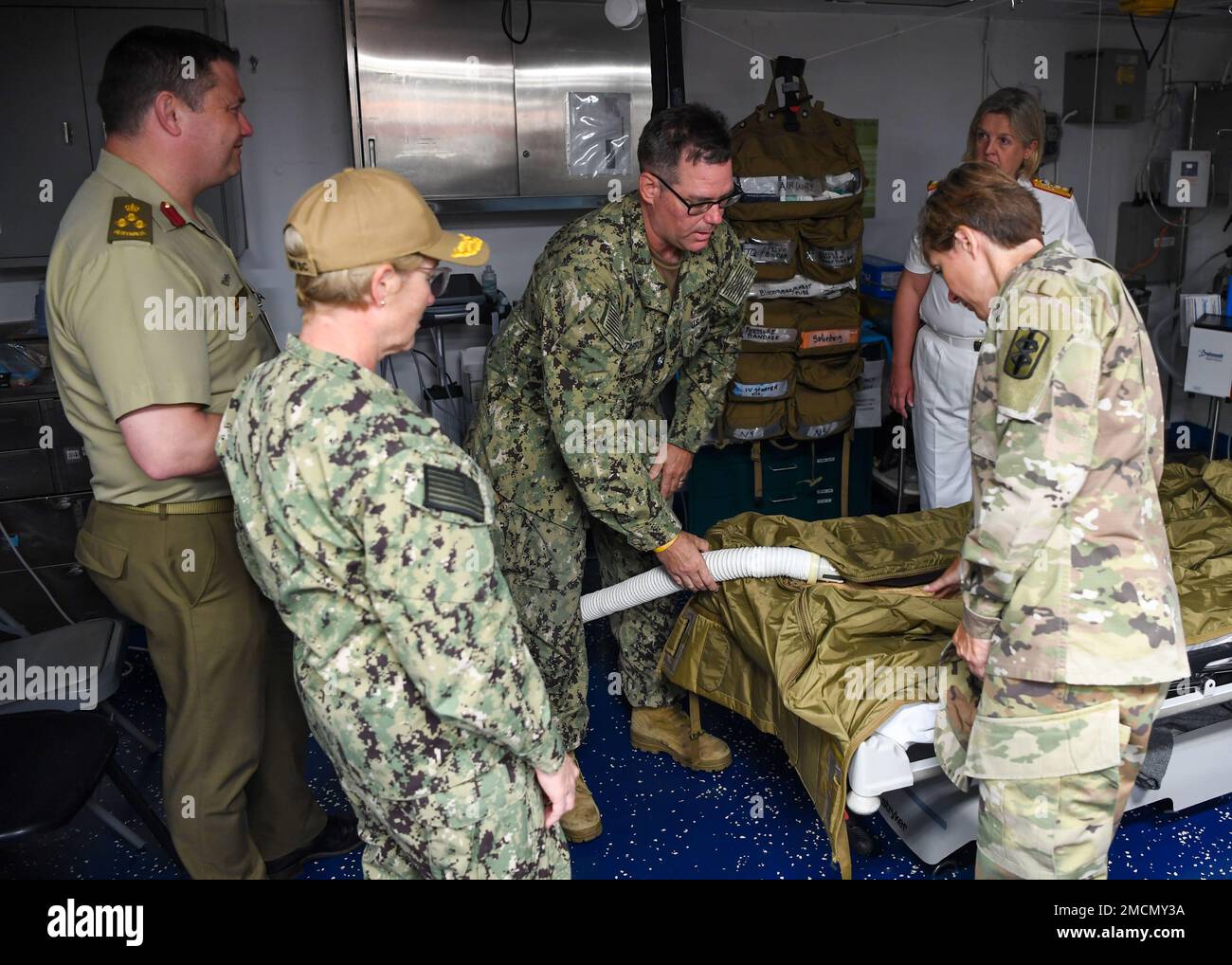 220707-N-EQ038-1087 PEARL HARBOR (July 7, 2022) Senior medical officers ...