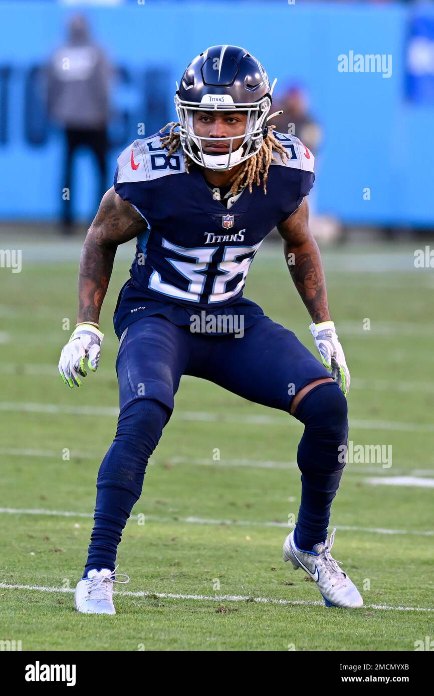 Tennessee Titans cornerback Buster Skrine (38) works against the ...