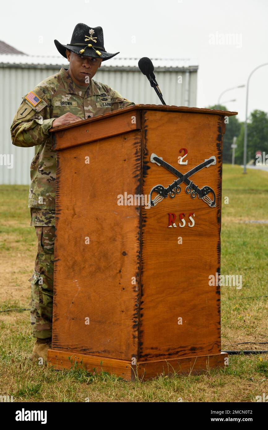 U.S. Army Lt. Col. Keith Brown Jr., incoming Commander of the ...