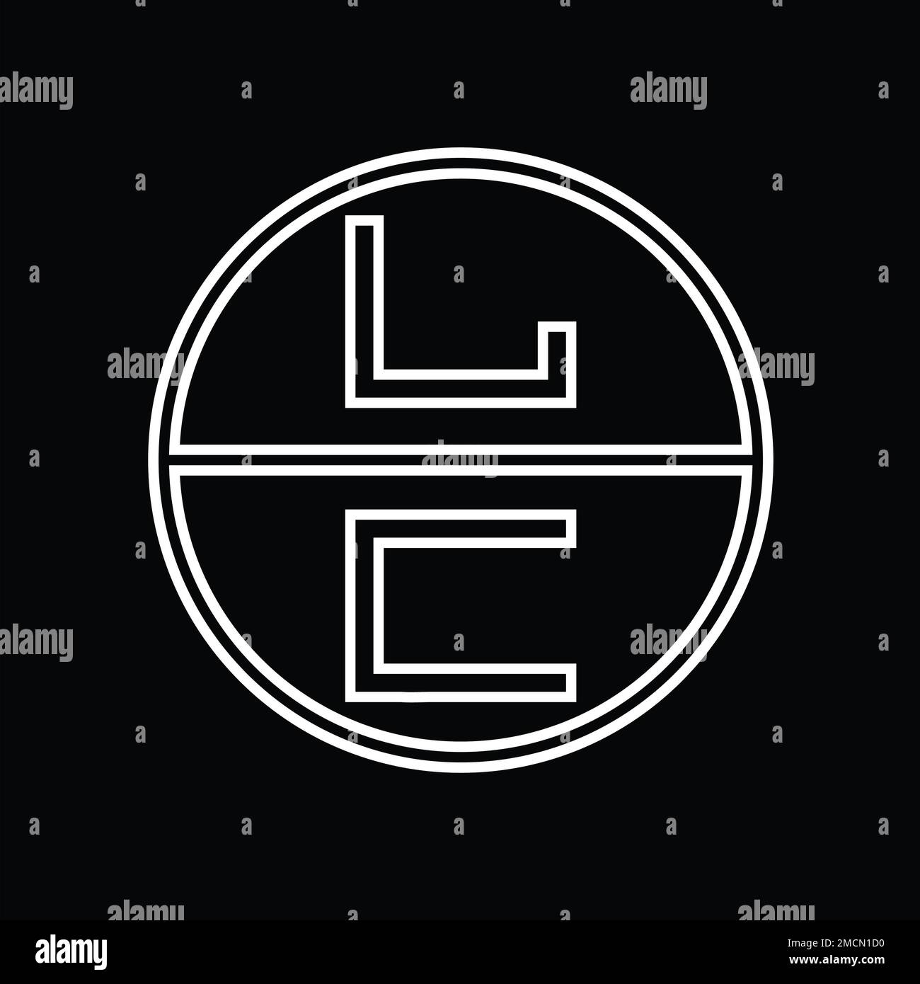 CL Logo monogram abstract inside circle stripe vector images design ...