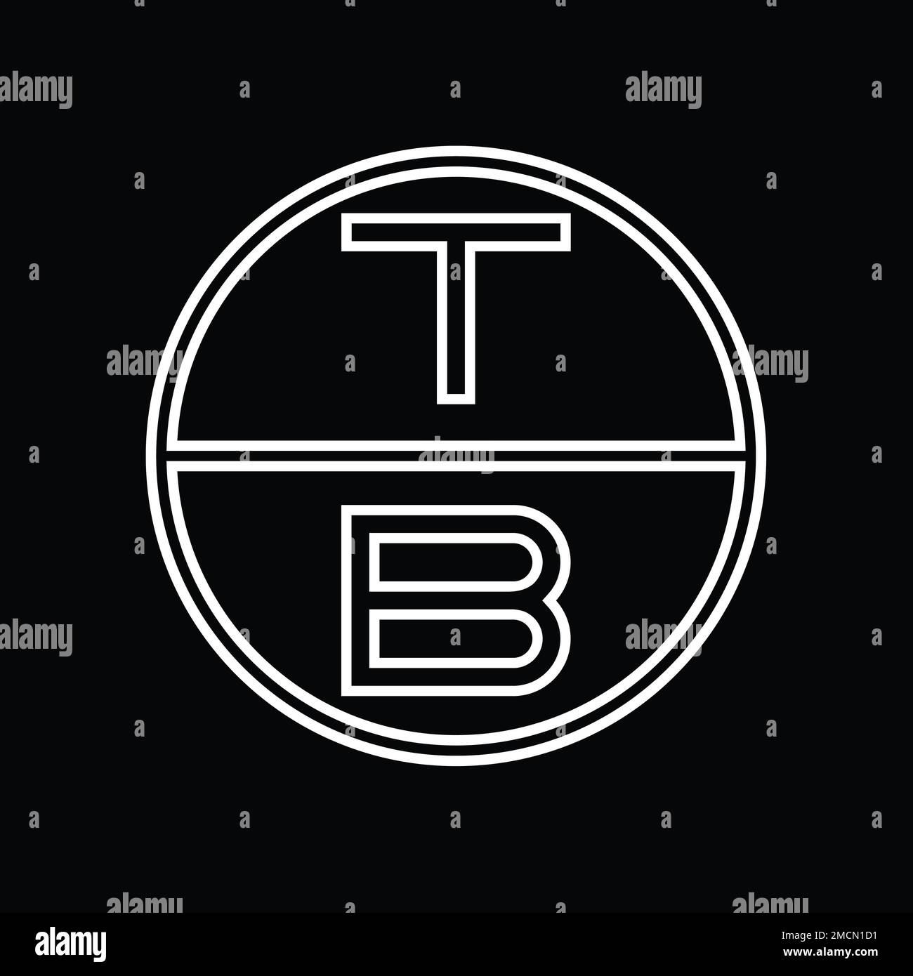 BT Logo monogram abstract inside circle stripe vector images design ...